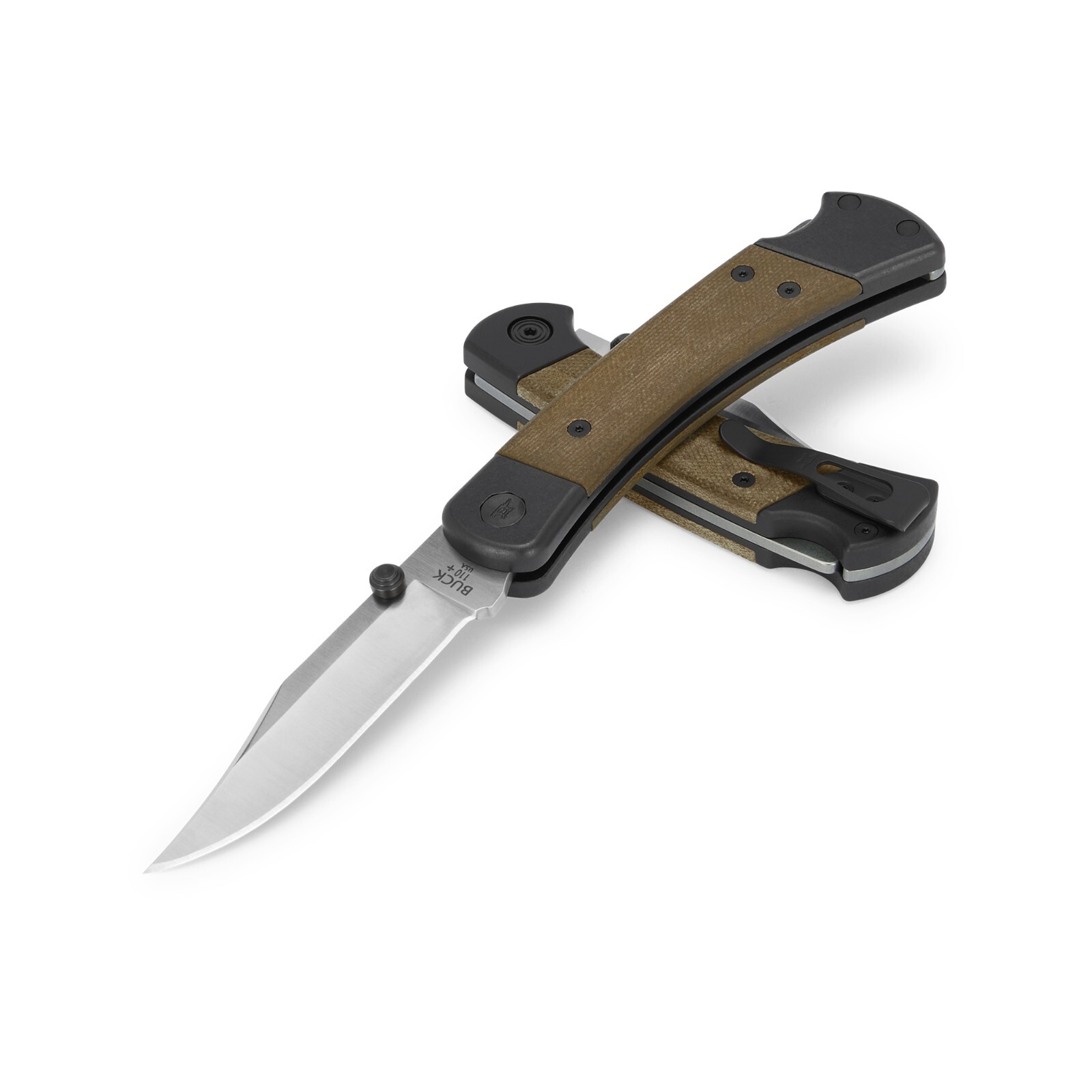 Buck Knives 110 Hunter Sport 3.75 inch Folding Pocket Knife - 110GRS5 ...