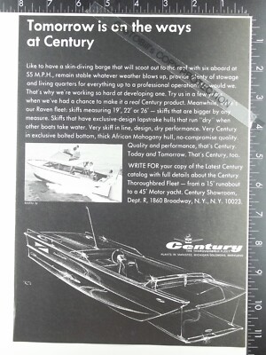 1965 ADVERTISEMENT for Century Raven 26 boat motor yacht | eBay