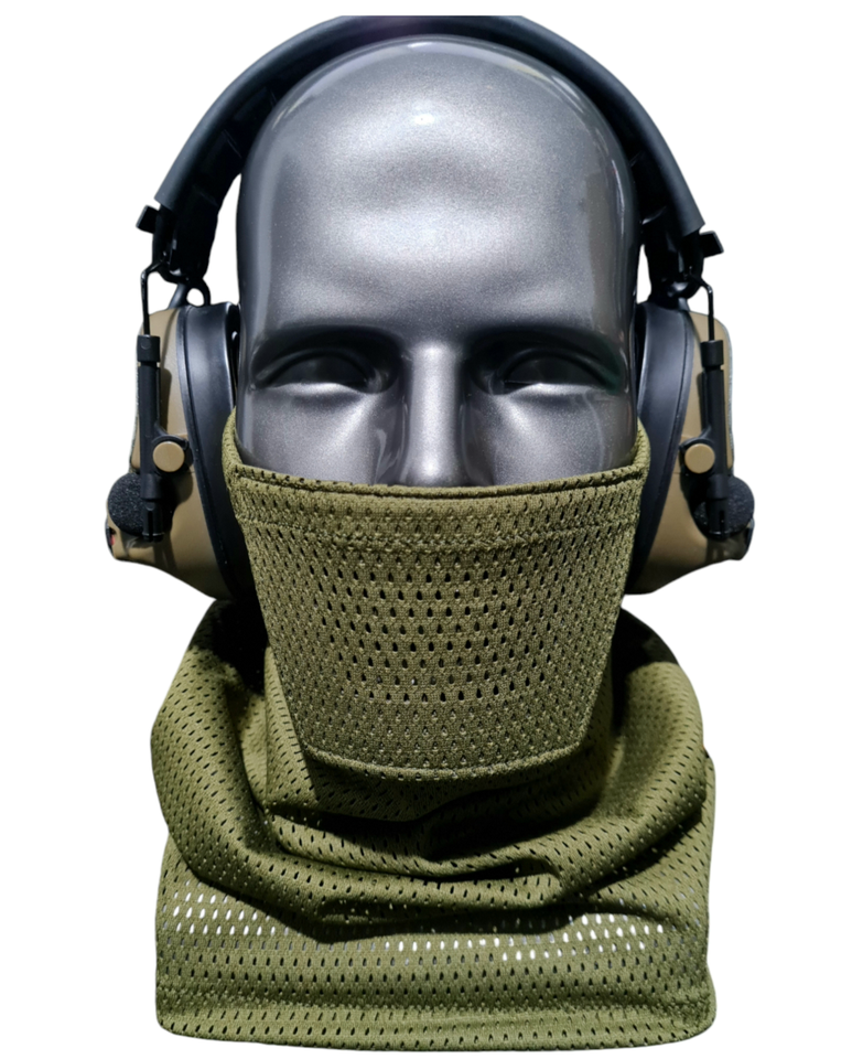 Tactical Airsoft Breathable Mesh Snood Teeth Protection Mask] [Made in ...