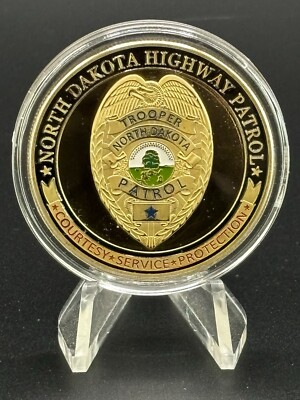 North Dakota Highway Patrol St. Michael Challenge Coin V1 | eBay