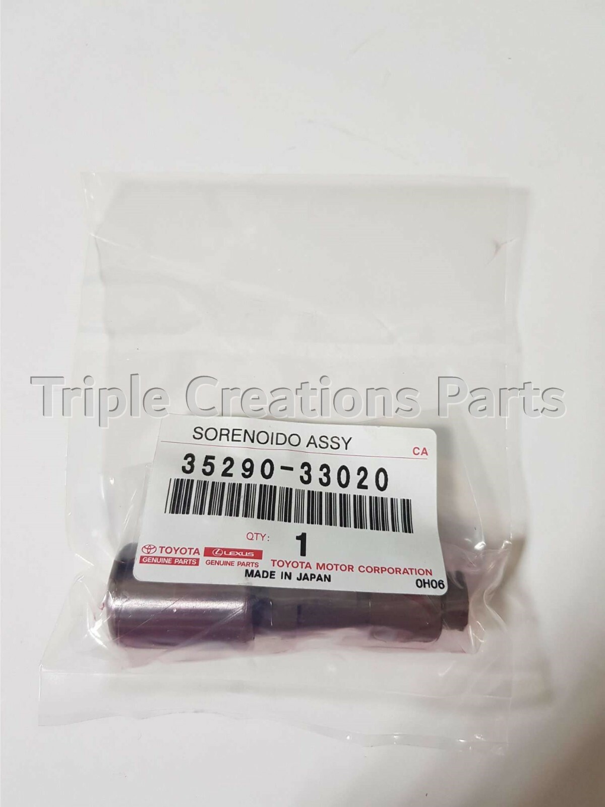 35290-33020 GENUINE OEM TOYOTA SOLENOID ASSY LINE PRESSURE CONTROL ...