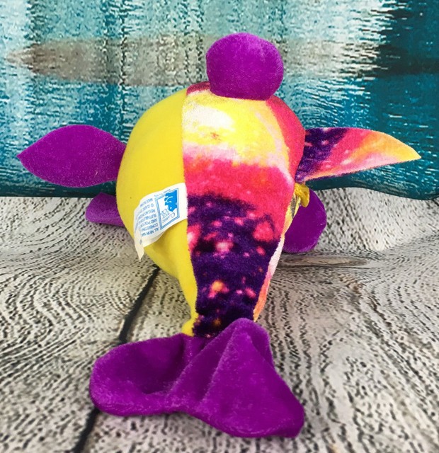 Happy Cosmic Rainbow Fish 10" Plush Prize Stuffed | eBay