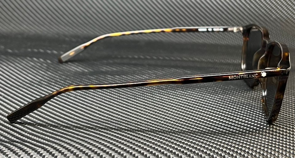 MONT BLANC MB0082S 002 Brown Havana Green Men's 53 mm Sunglasses | eBay