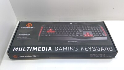 NEW CyberPowerPC multi-media gaming keyboard wired USB | eBay