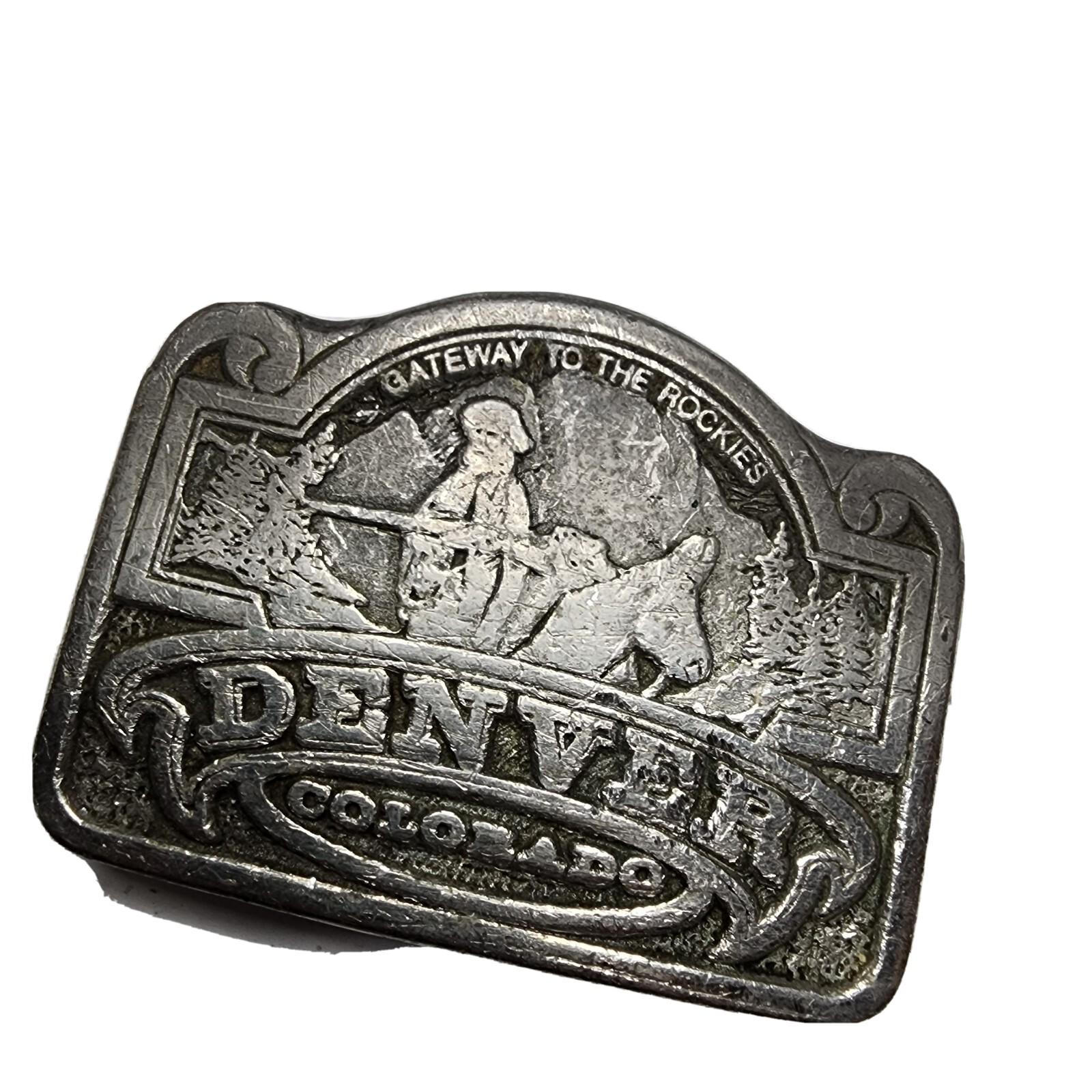 Vintage 1979 Spec-Cast Belt Buckle Denver Colorado Ga… - Gem