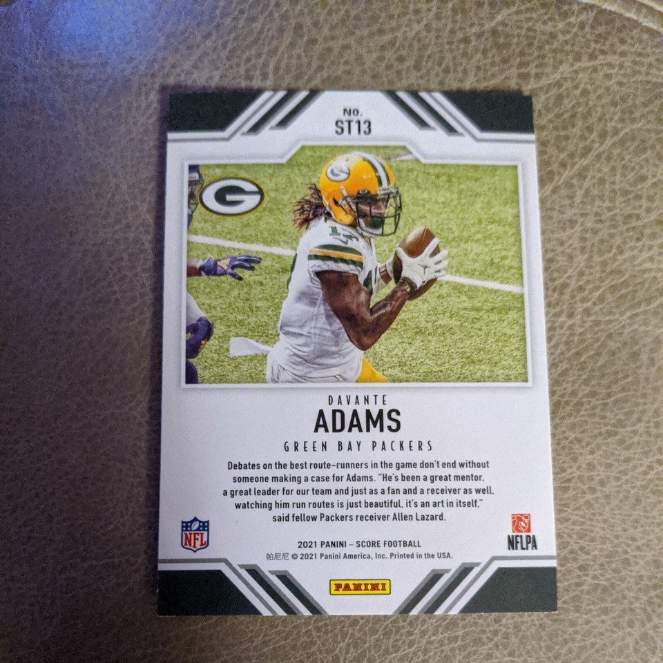 2021 Score Football Davante Adams Score Team Green Bay Packers | eBay