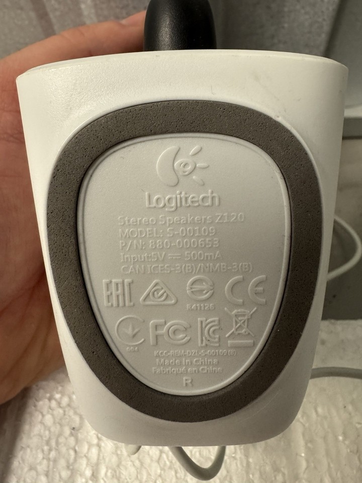 Logitech Compact PC Stereo Speakers Z120 (Model: S-00109) | eBay UK