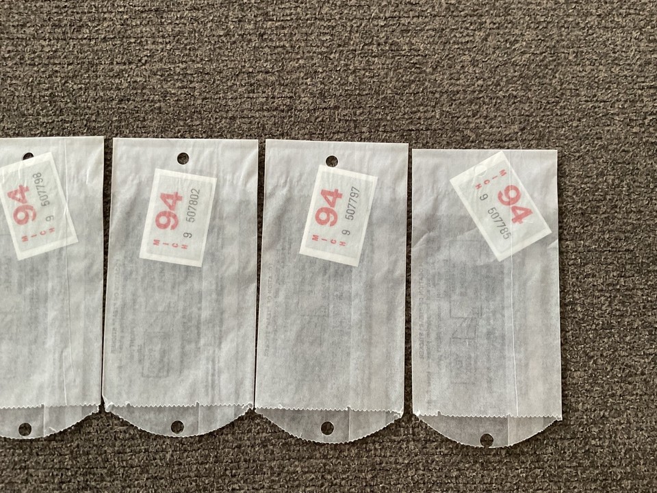 RARE LOT OF 5 MICHIGAN 1994 LICENSE PLATE STICKER REGISTRATION TABS NOS ...