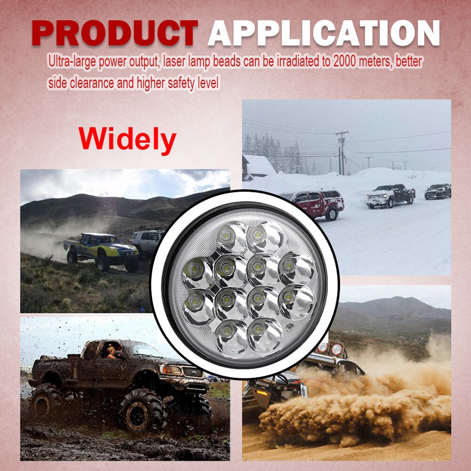 4x 5.75" 5-3/4" LED Headlights Hi-Lo For Ford Torino Thunderbird ...