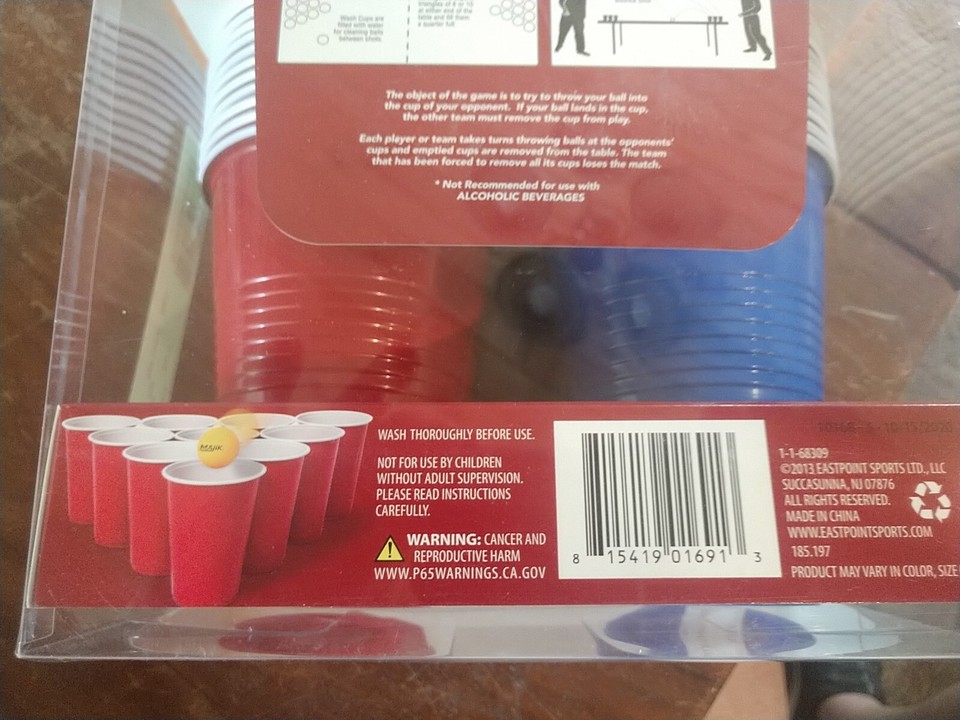 Majik Offical Ka-Pong Game With 15 Ka-Pong Balls & 22 Ka-Pong Cups. (2 ...