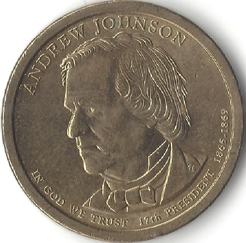 2011-P, Andrew Johnson, PRESIDENTIAL DOLLAR, (U.S. COIN, MONEY ...