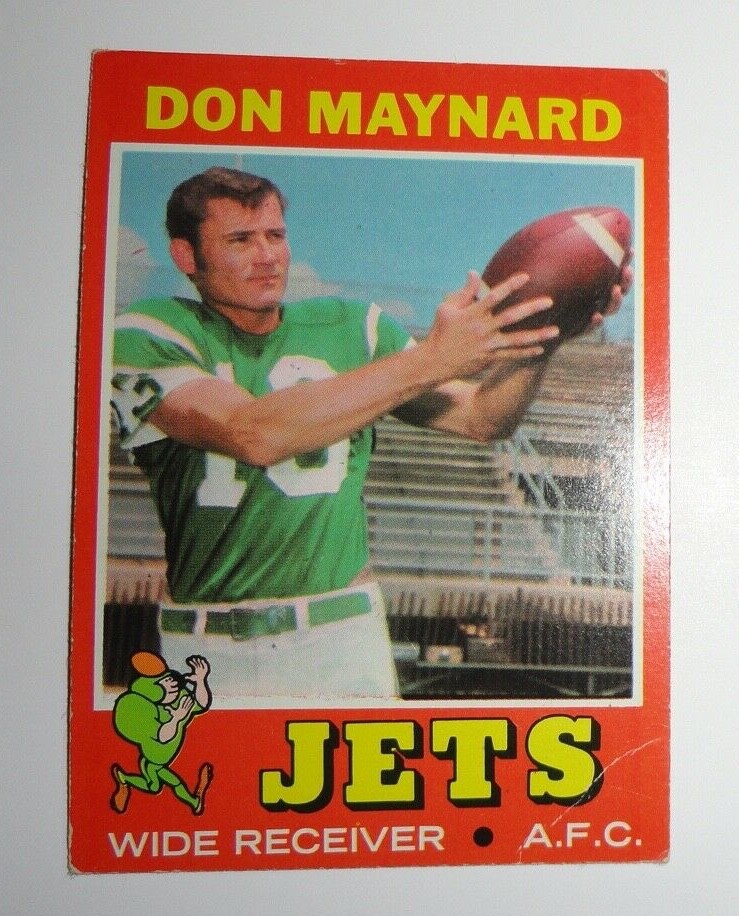 1971 Topps Football Don Maynard # 19 ~ VG/ EX ~ New York Jets | eBay