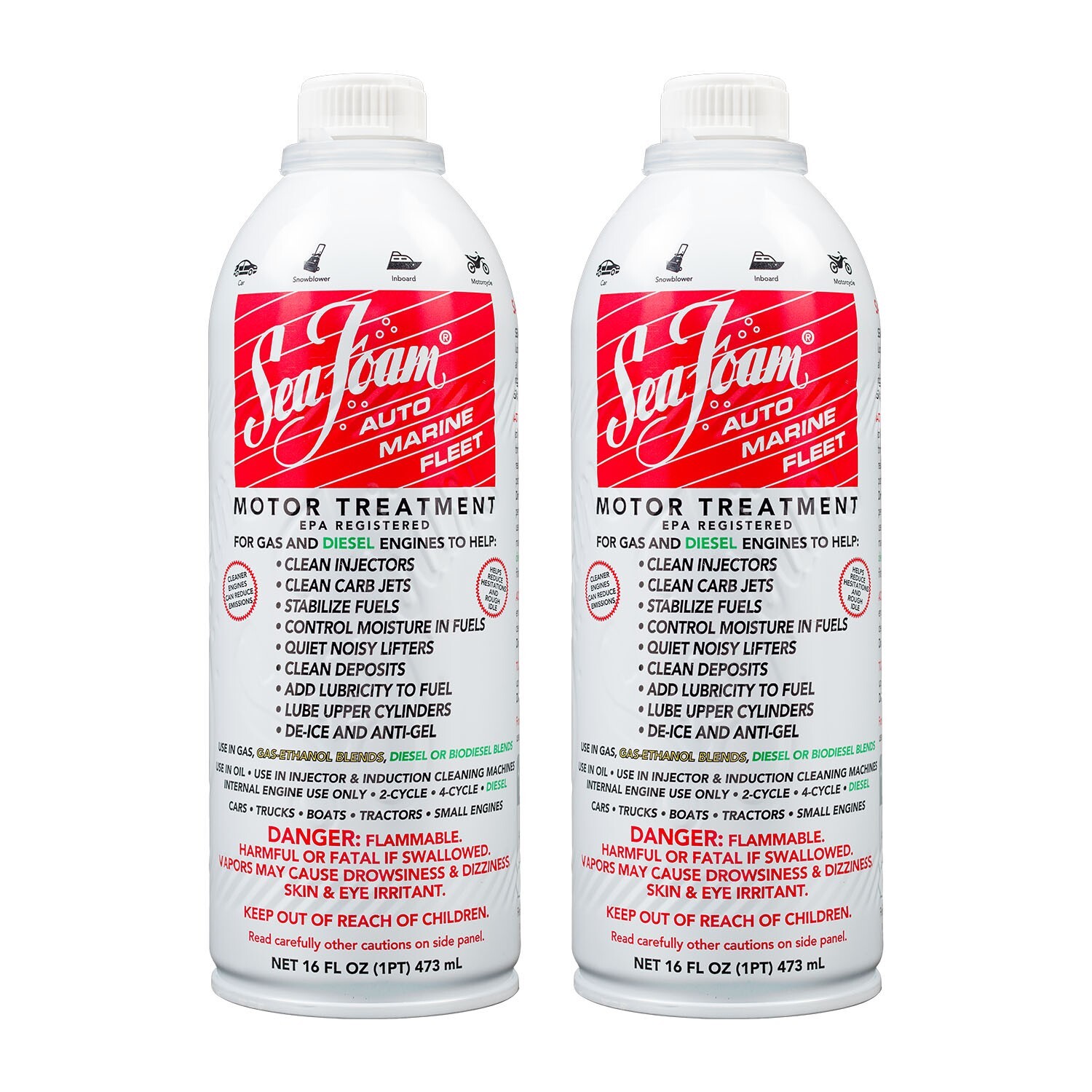Sea Foam Motor Treatment SF16 Gas and Diesel Fuel Additive 16oz Pack of ...
