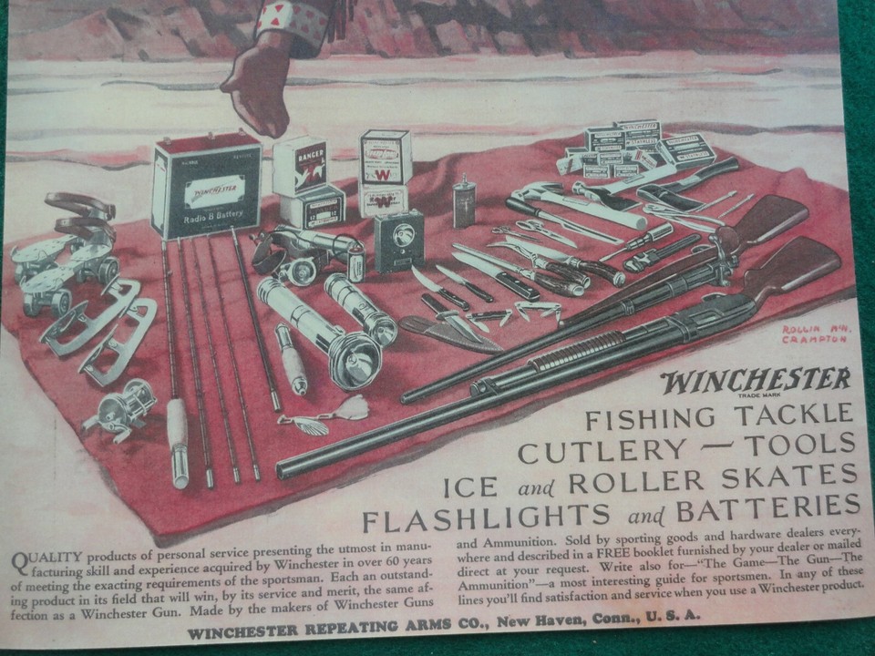 Winchester Advertising Poster Firearms Winchester Hardware, Western ...