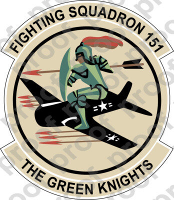 STICKER USN VF 151 GREEN KNIGHTS B | eBay