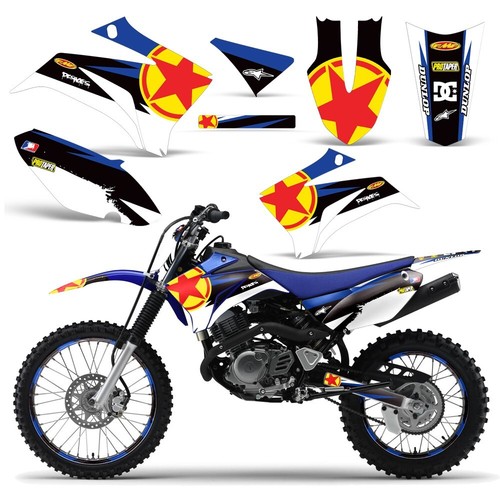 WD Graphics Kit Fit for Yamaha TTR125 08-16 MX Bike Decal Wrap Sticker ...