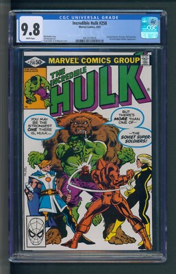 Incredible Hulk #258 CGC 9.8 White Pages Soviet Super Soldiers | eBay