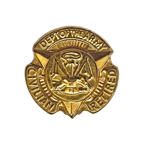 Vietnam Era Department Of The Army CIVILIAN RETIRED Lapel Pin HLP-GI ...