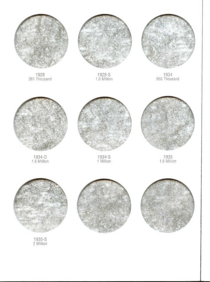 Peace Dollars 1921 - 1935 Coin Folder Set - Harris Album 2709 Coin ...