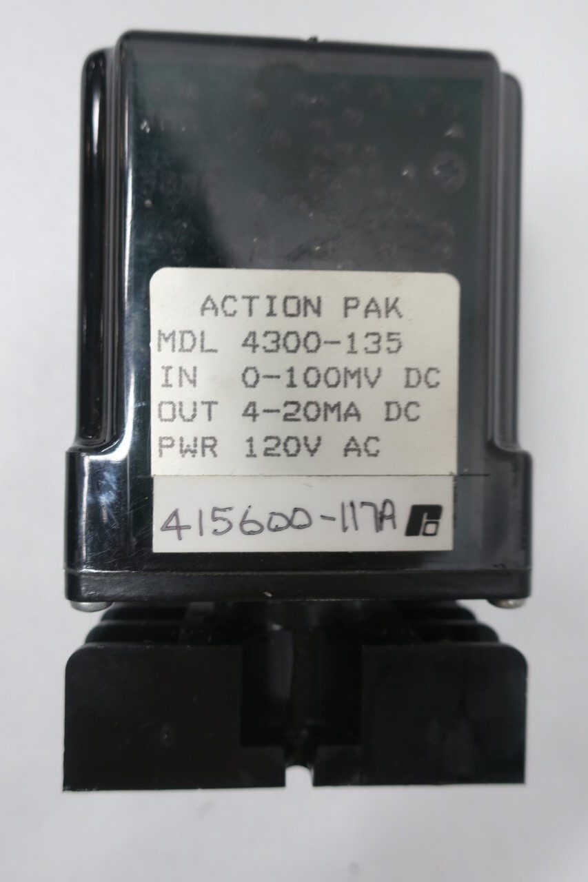 Action Pak 4300-135 Plug-in Relay 0-100mvdc 4-20madc 120v-ac for sale ...