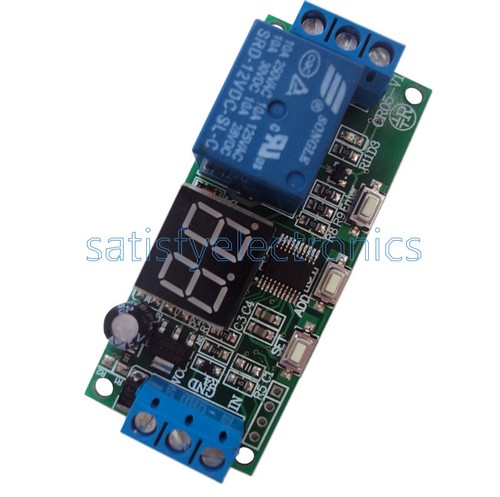 DC12V Programmable Cycle Delay Turn on/off Timer Control Relay Switch ...