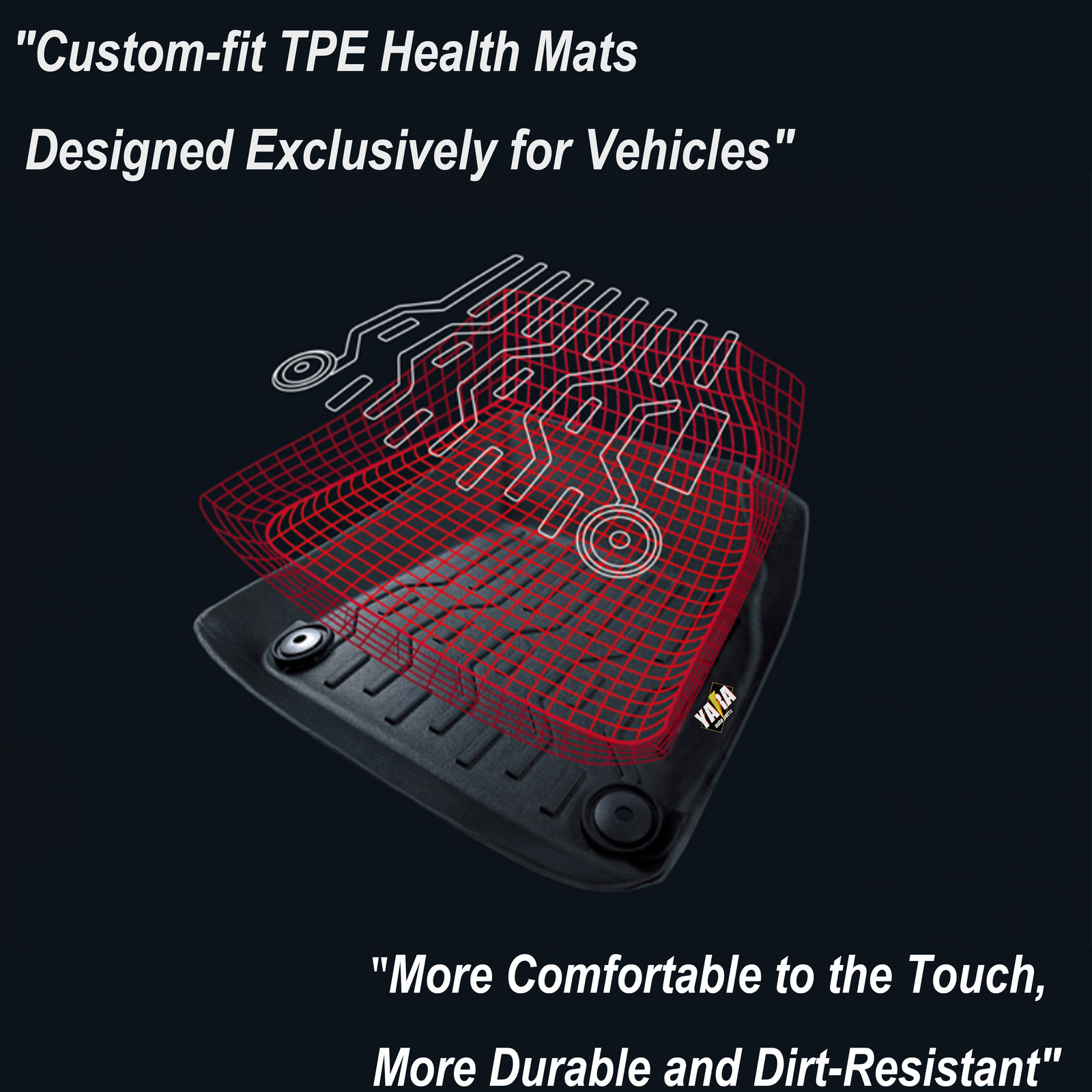 Luxury 5D TPE Car Floor Mats Liner Suit for Isuzu D-MAX DMAX Dual Cab ...