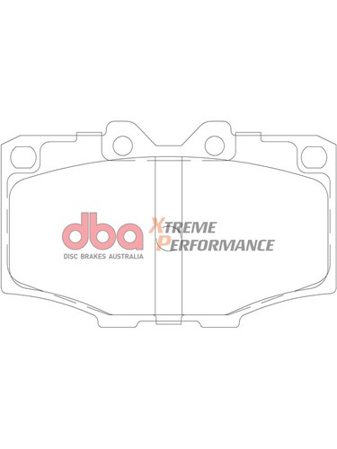 DBA Xtreme Performance Brake Pads fits Toyota Hilux 2.0 RN3,RN4 4WD ...