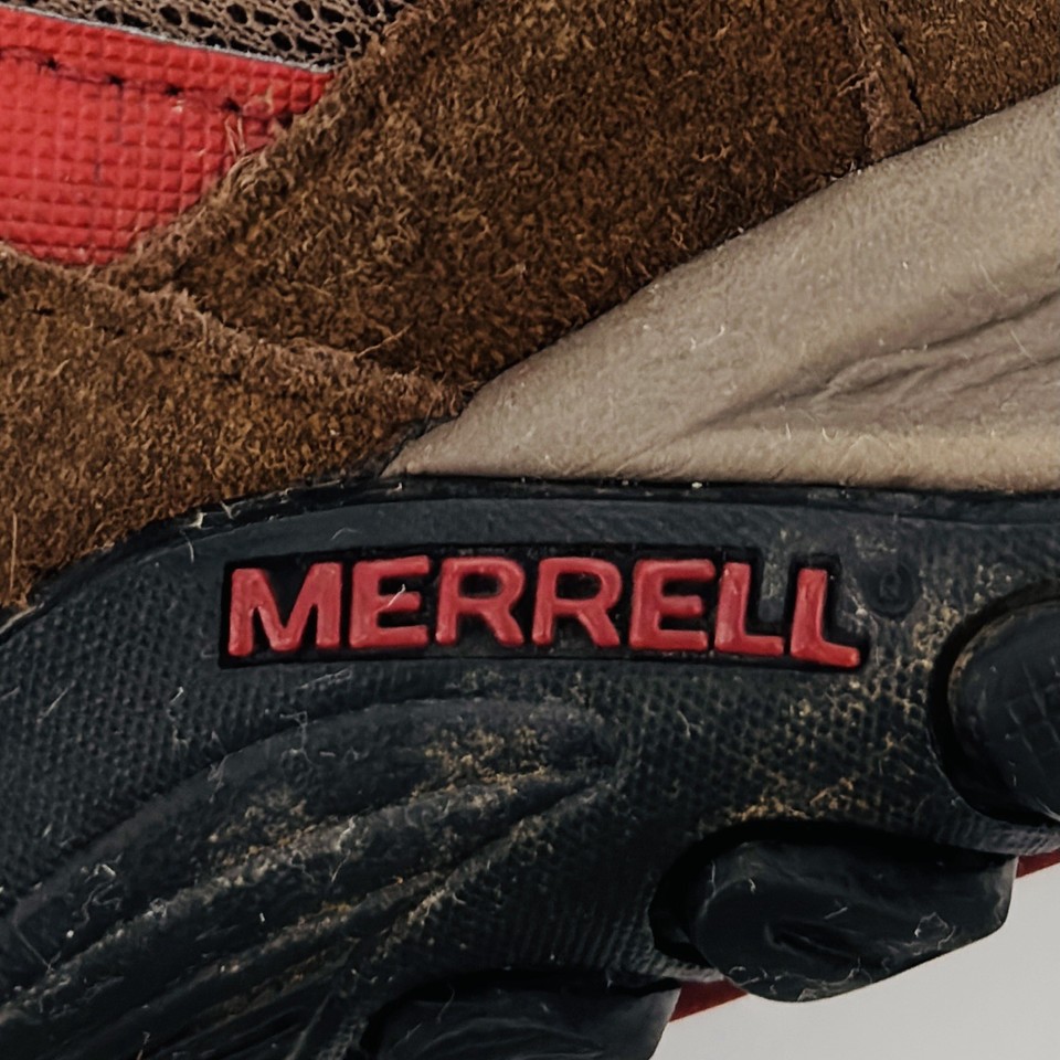 Men 10 Merrell Moab 2 II Waterproof Hiking Boots Dark Earth Red Ochre ...