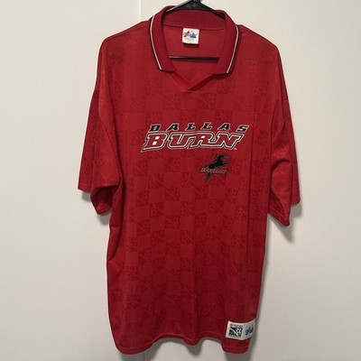 Vintage Dallas Burn FC Dallas MLS Soccer Football Jersey Red Size XL | eBay