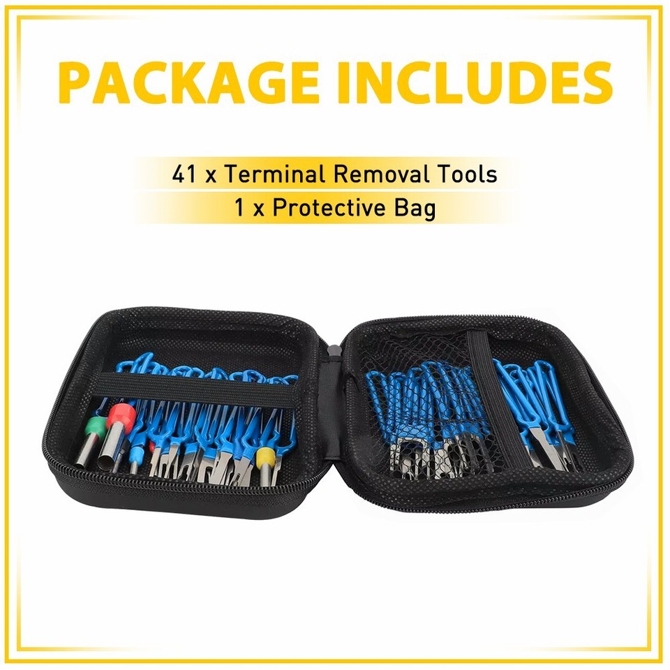 41x Pin Extractor Tool Terminal Ejector Connector Removal Set ...