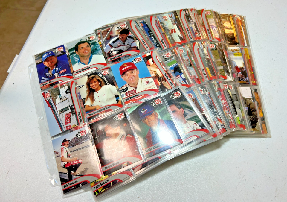 Race Car Drivers Racing Trading Cards Set of 293, Nice condition 1990’s ...