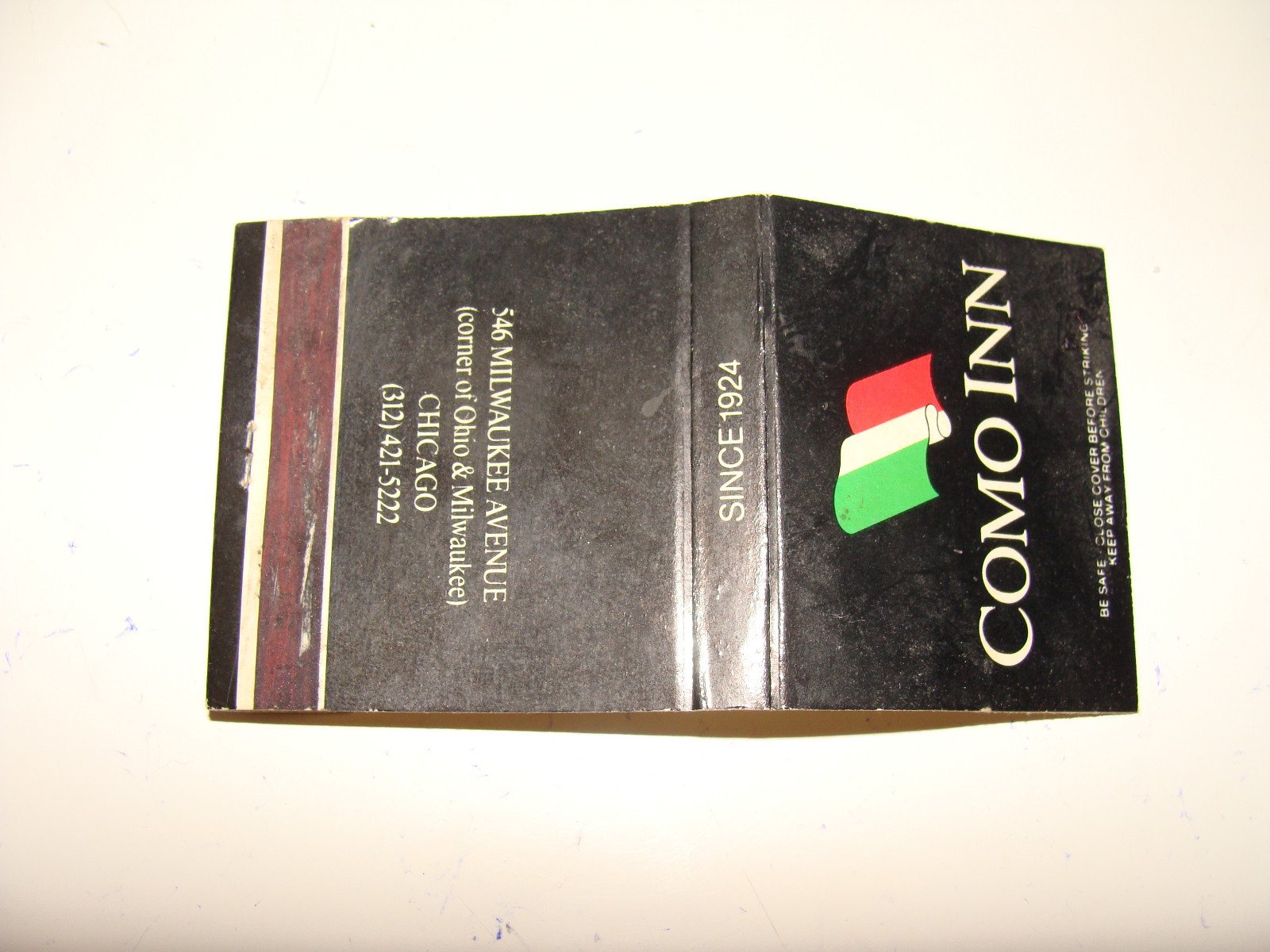 Como Inn Chicago Italian Restaurant Matchbook Milwaukee Ave. closed ...