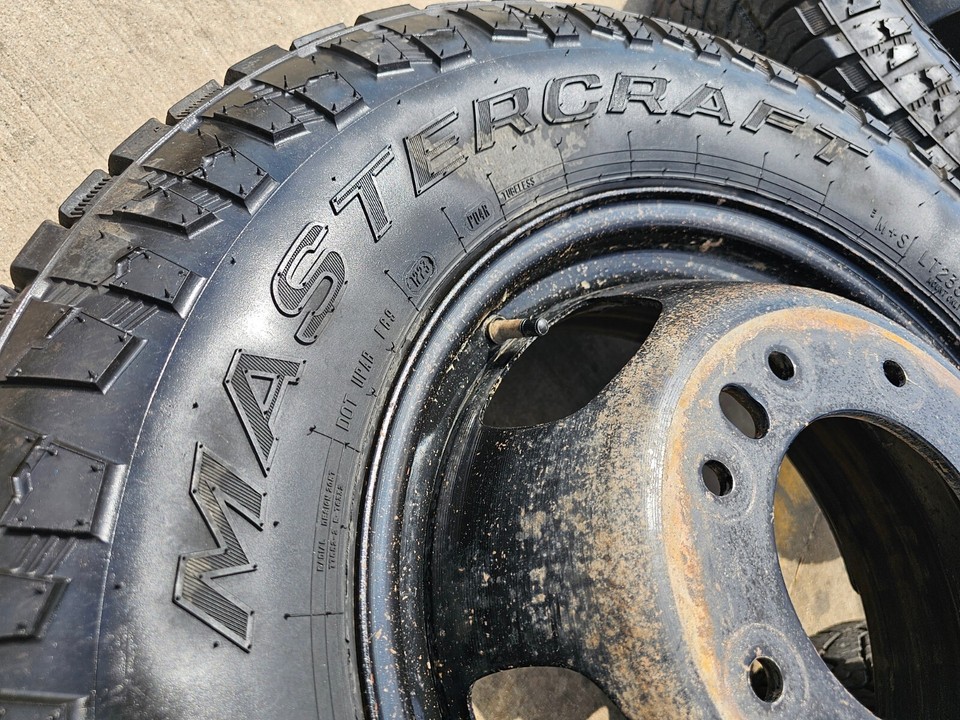 17" Dodge Ram 3500 Dually Laramie 8x200 wheels rims 2703 2704 OEM tires ...