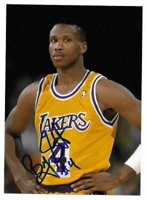 BYRON SCOTT Autographed Signed 5 x 7 Basketball Photo LA Los Angeles ...