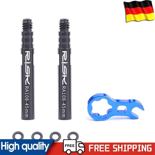 RISK 2pcs 45mm Bike Inner Tubes Extender French Presta Valve Core ...