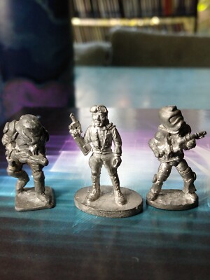 Rare Vintage D&D Dungeons & Dragons Metal Miniature sci-fi fighter lot ...