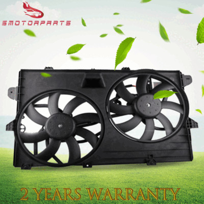 Dual Condenser Radiator Cooling Fan Assembly Fit Ford Edge Lincoln MKX ...