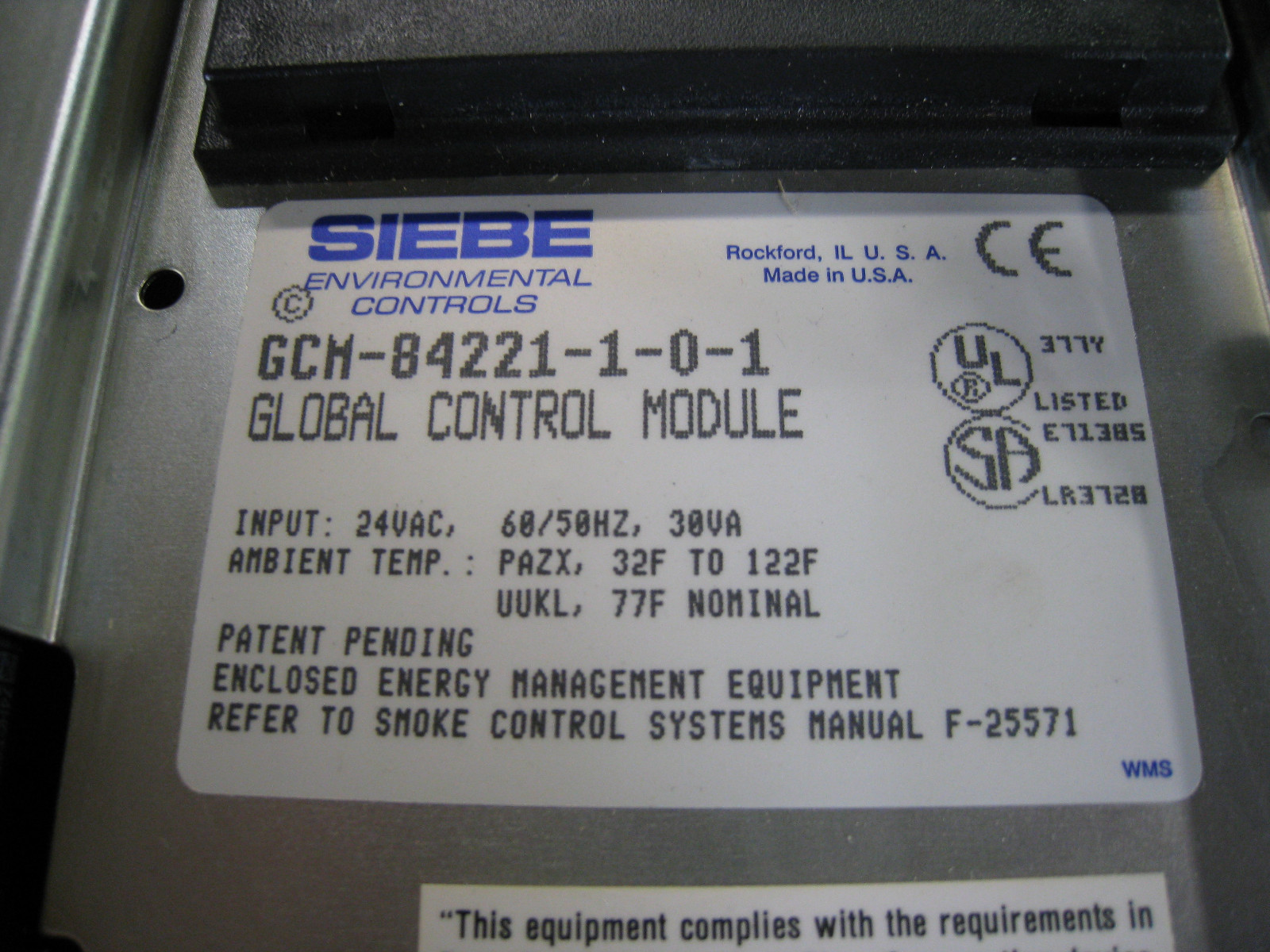 BARBER COLEMAN Siebe NETWORK 8000 GLOBAL CONTROL MODULE GCM-84221-1-0-1 ...