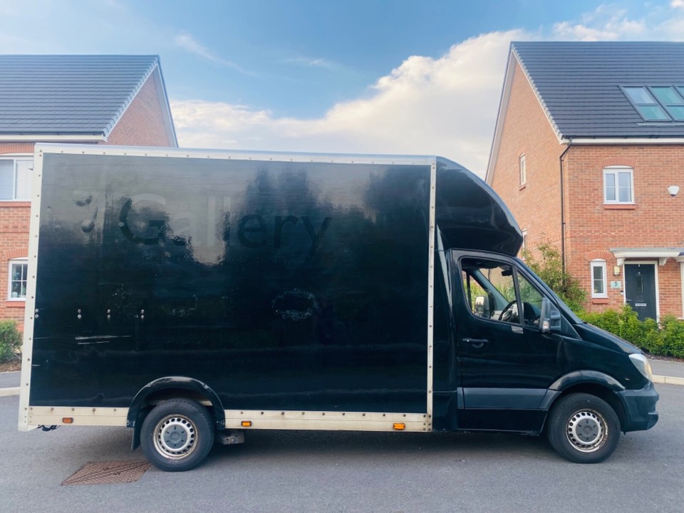MERCEDES SPRINTER 2016 316 BLUETEC MWB HIGH ROOF LUTON LOW LOADER VAN ...