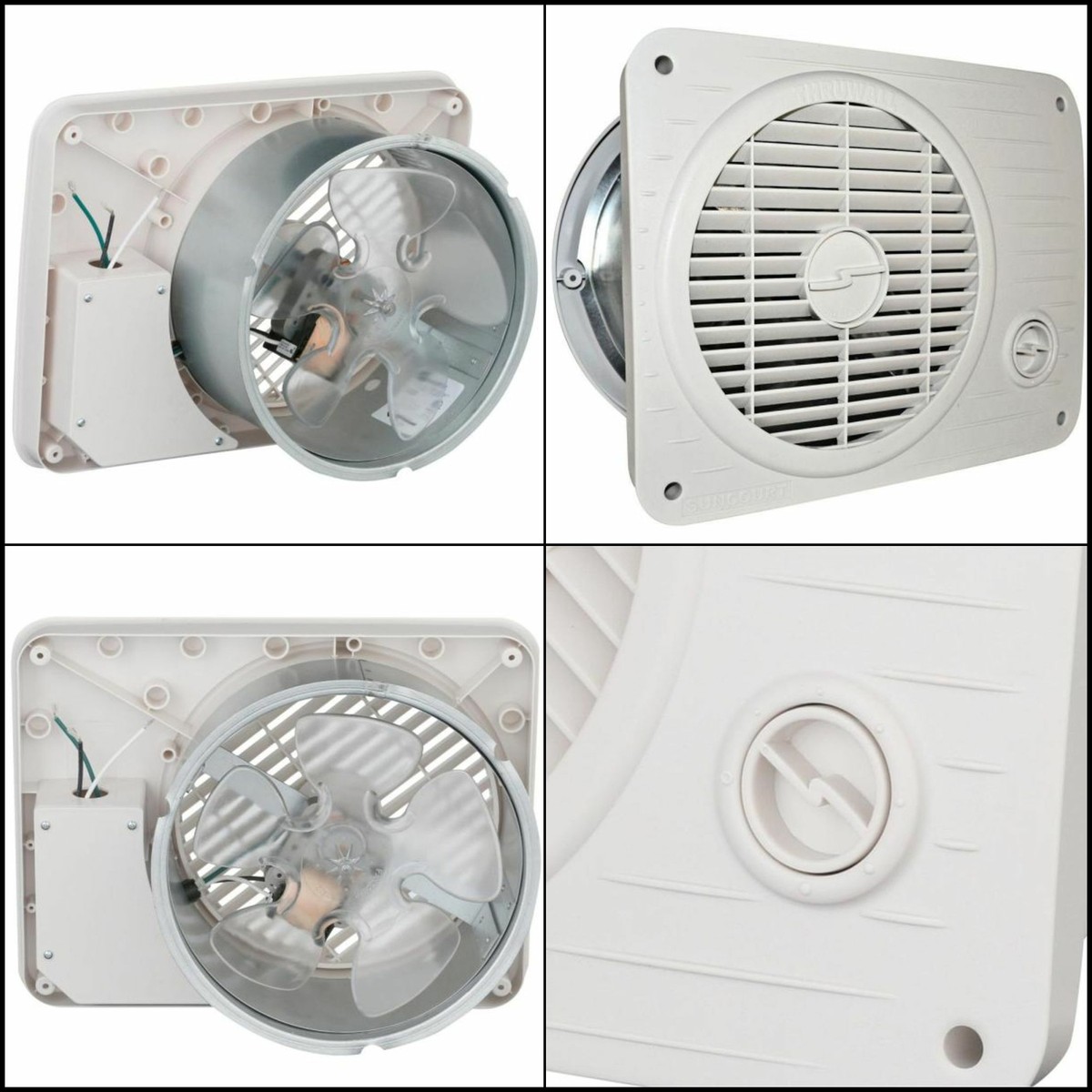 Room To Room Ventilation Fans 600 Cfm Two Way Plastic Smoking Room