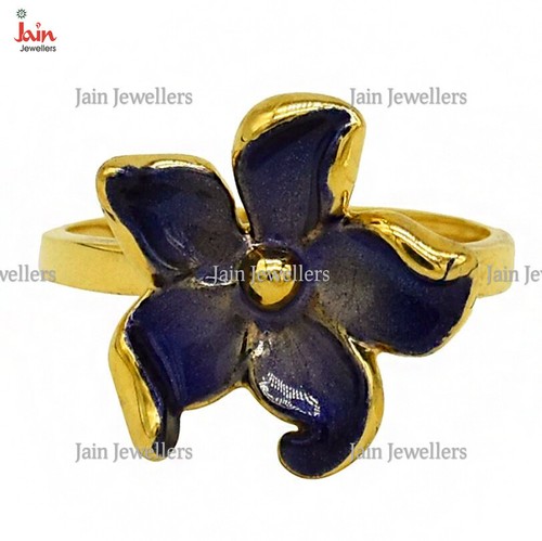 18 Kt, 22 Kt Hallmark Solid Yellow Gold Wedding Engagement Women'S ...