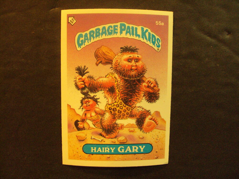 Garbage Pail Kids Card UK Mini Version Series 1 2" X 3" Hairy Gary 55a ...