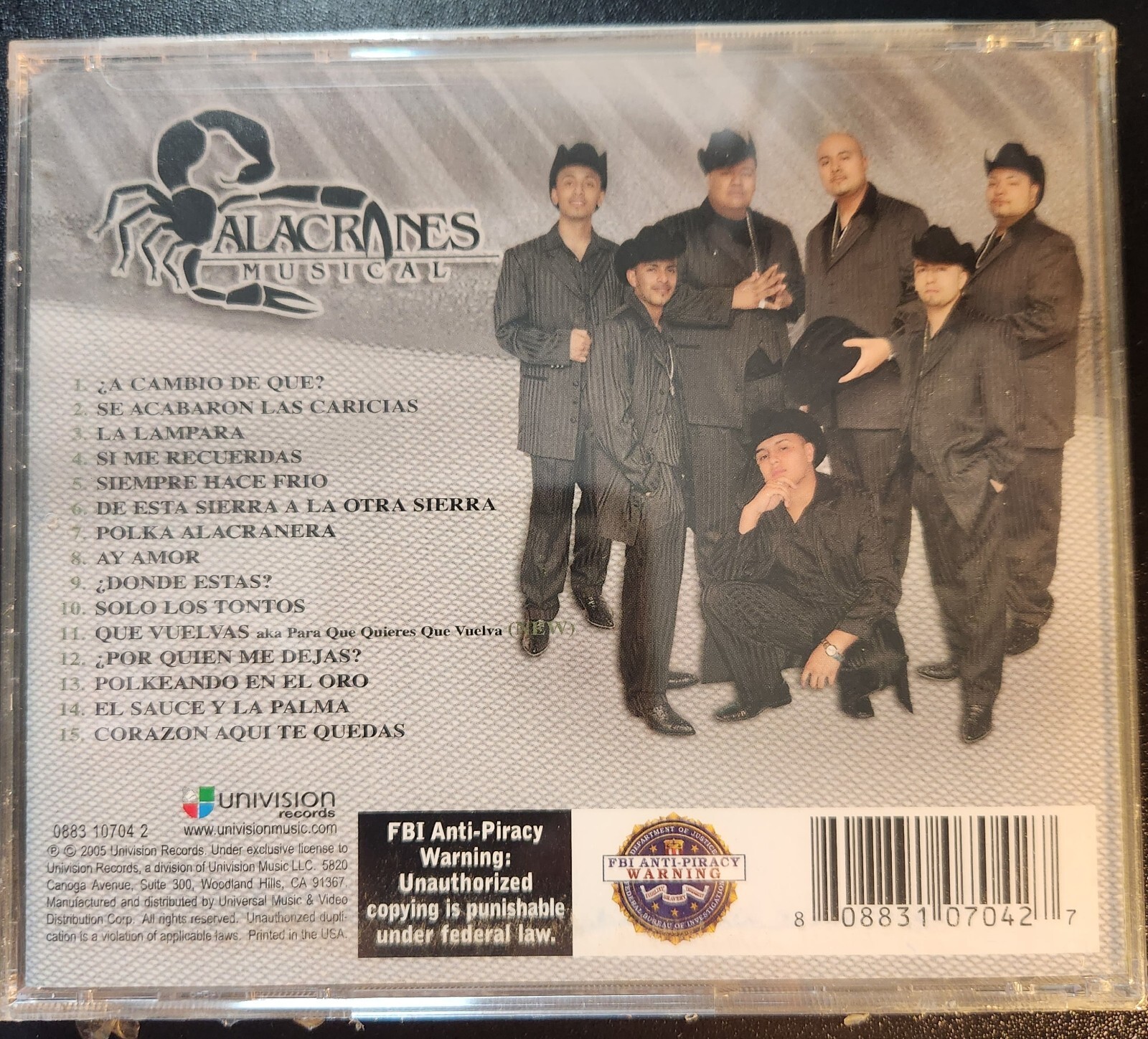 Simplemente Lo Mejor by Alacranes Musical (CD, Feb-2006, Univision ...