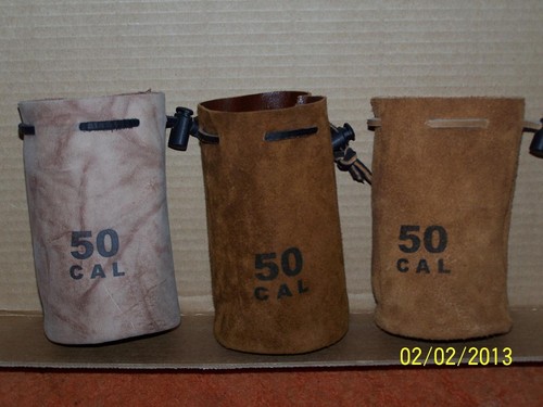 CUSTOM MADE LEATHER MUZZLELOADER AMMO BAG | eBay