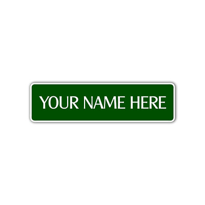 Custom Street Sign Your Name Here Custom Personalized Text Aluminum ...