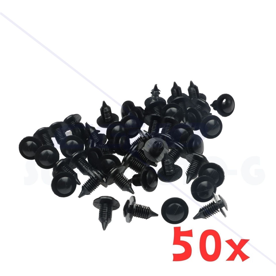 50 Door Trim Panel Retainer Clip Plastic FOR Ford Mustang F150 Ranger ...