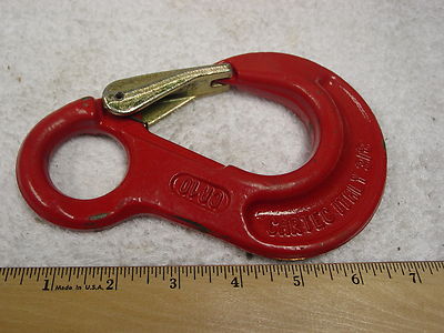 CARTEC 3 TON EYE HOOK W/SAFETY LATCH 3/8 10-8 CA10 6000 WLL MADE IN ...