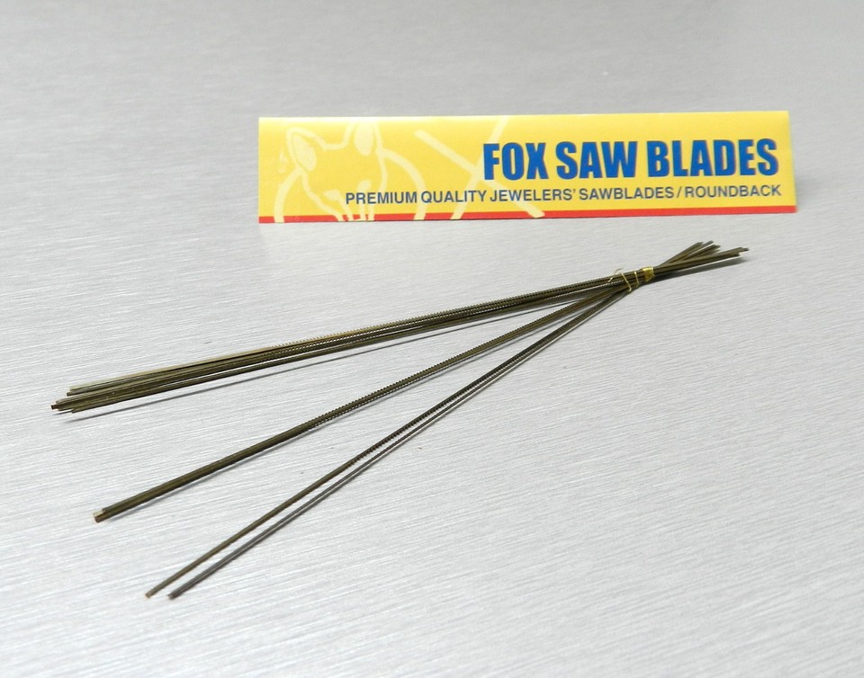 Jewelry Saw Blades #2/0 Jewelers Saw Frame 1dz Fox German Saws for ...
