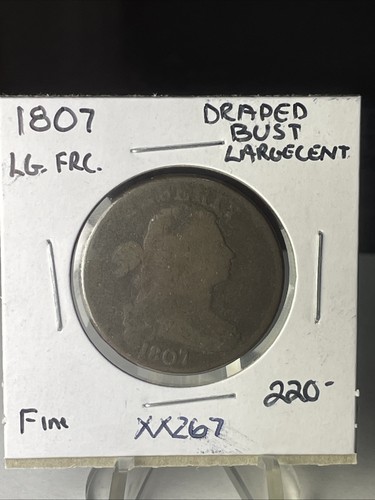Key Better Date 1807 LARGE CENT In Fine Condition Die Rotation. XX267 ...