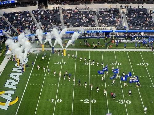 2 Second Row Aisle Tickets San Francisco 49ers at LA Rams Section 512 ...